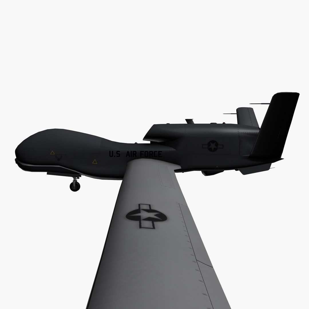 3d Model Rq-4 Global Hawk Uav Drone