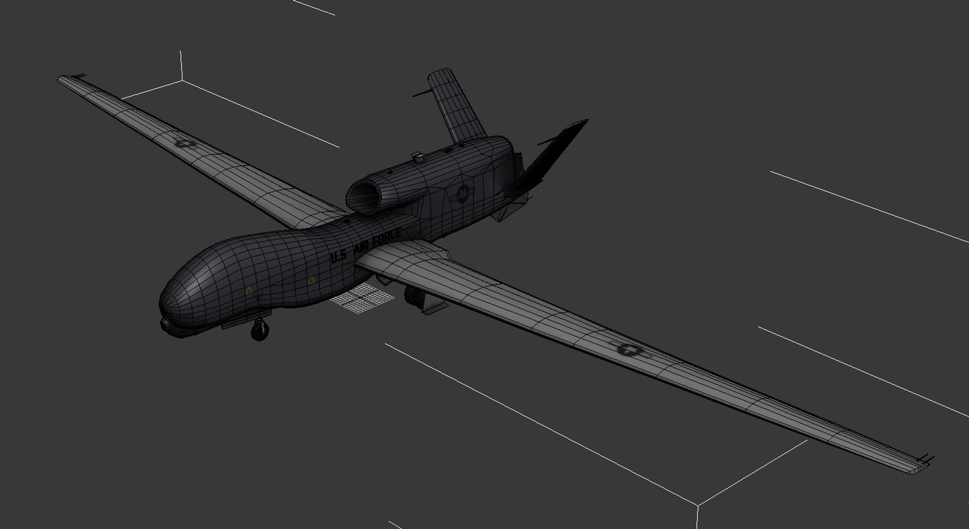 3d Model Rq-4 Global Hawk Uav Drone