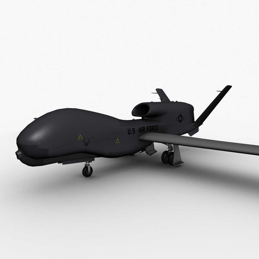 3d Model Rq-4 Global Hawk Uav Drone