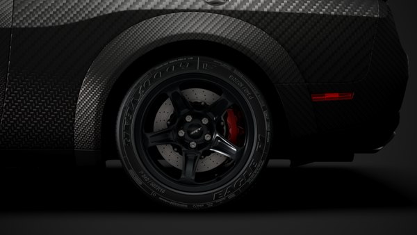 modelo 3d Dodge Challenger SRT Demon Carbon 2019 - TurboSquid 1442556