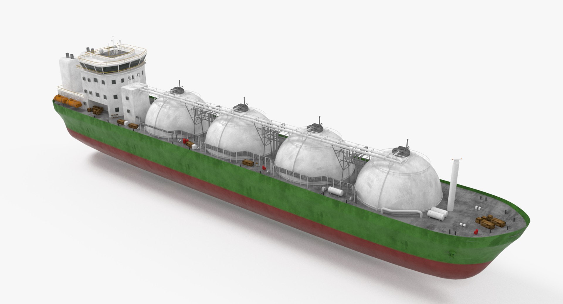 Lng Carrier 3d Model