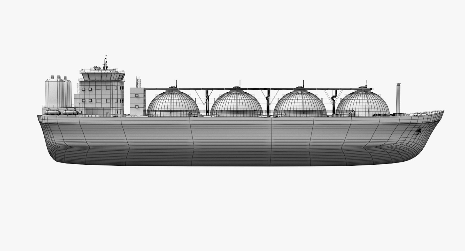 Lng Carrier 3d Model