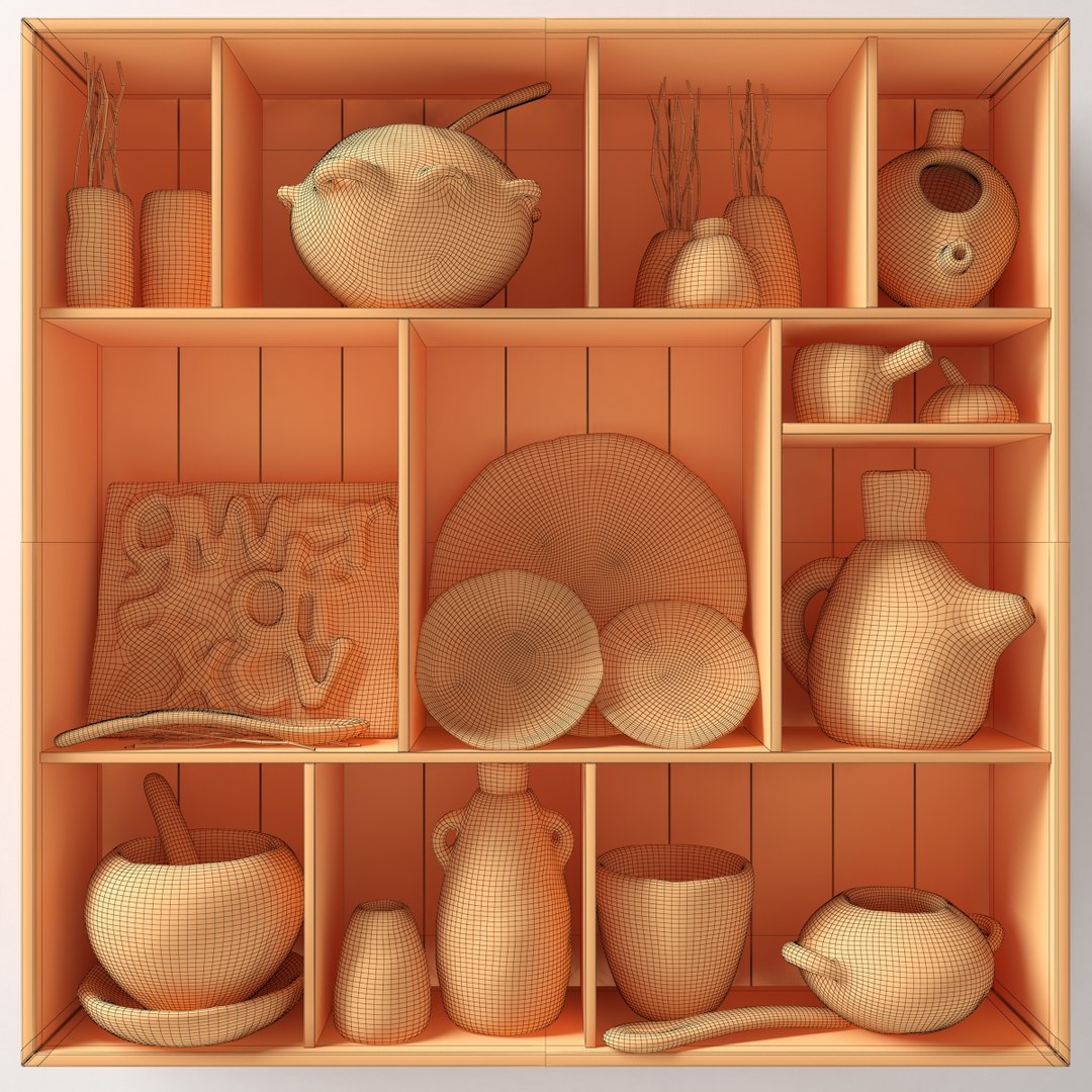 Dishes Clay Model - TurboSquid 1575389