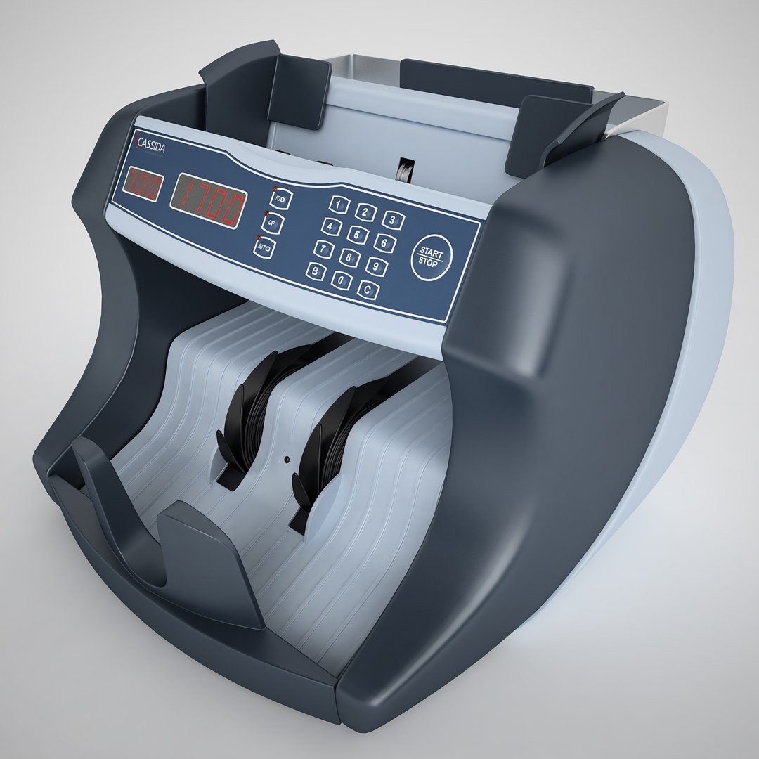 3d currency counter count model