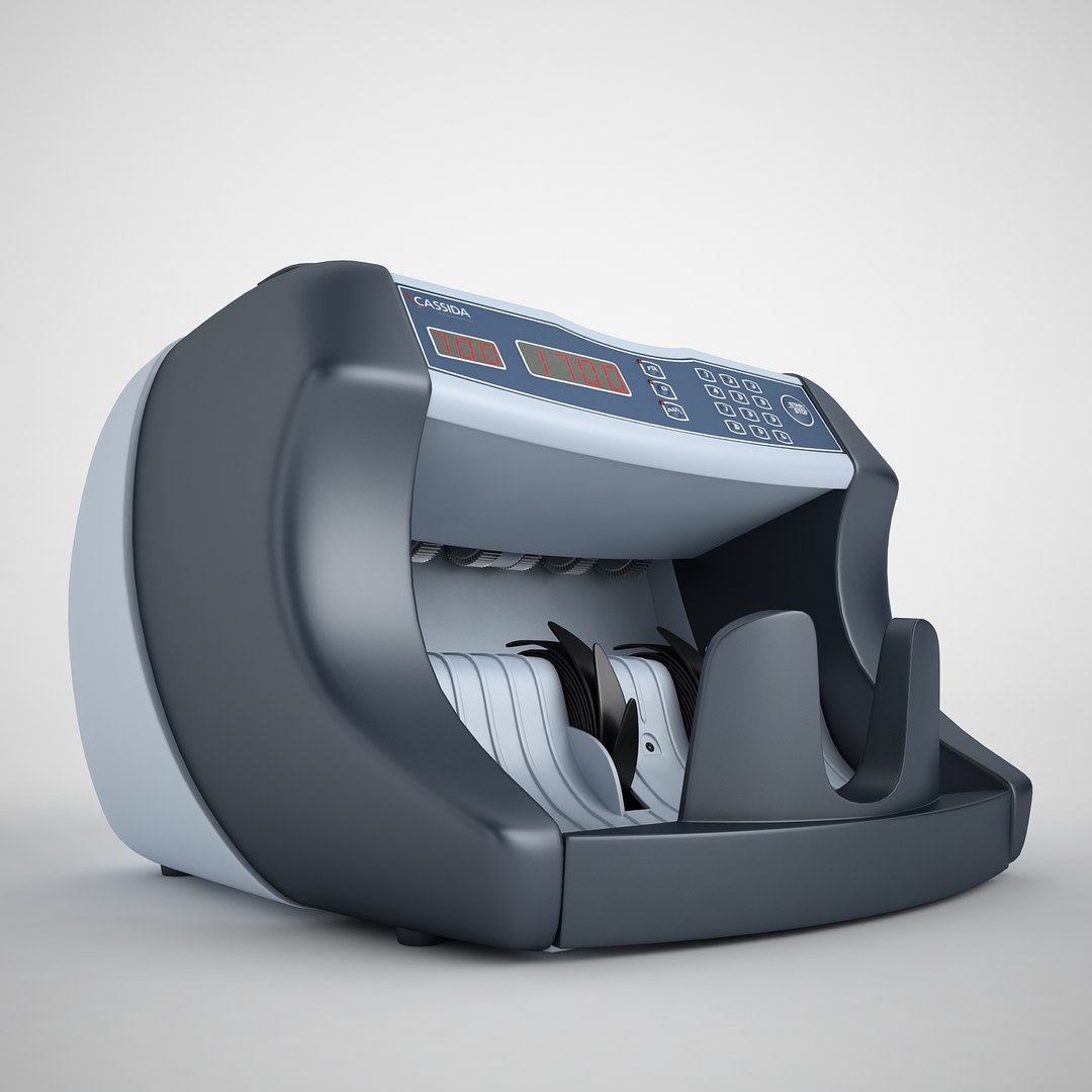 3d currency counter count model