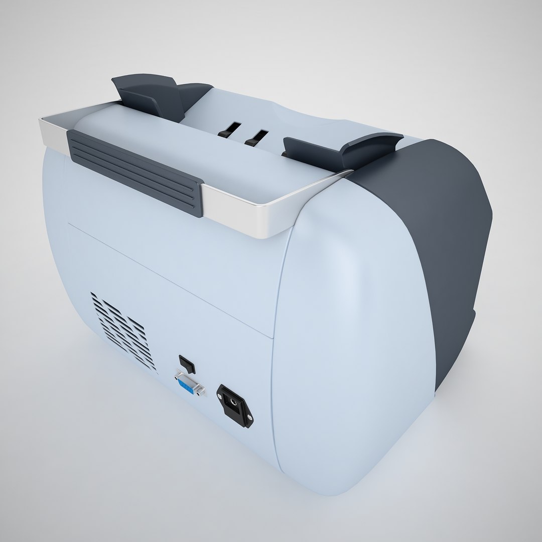 3d currency counter count model