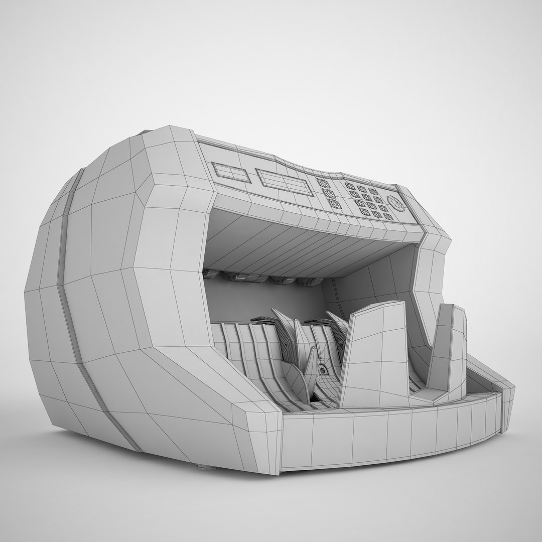 3d currency counter count model