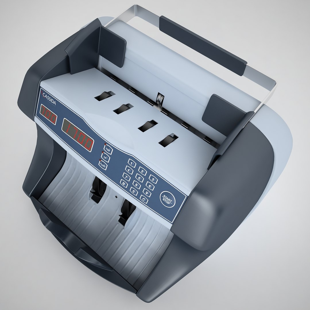 3d currency counter count model