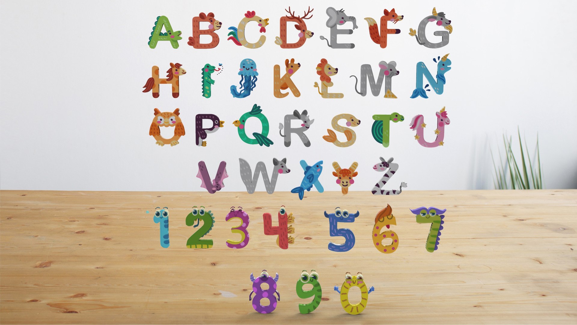 3D Model Cartoon Animal Alphabet 3D - TurboSquid 1875264