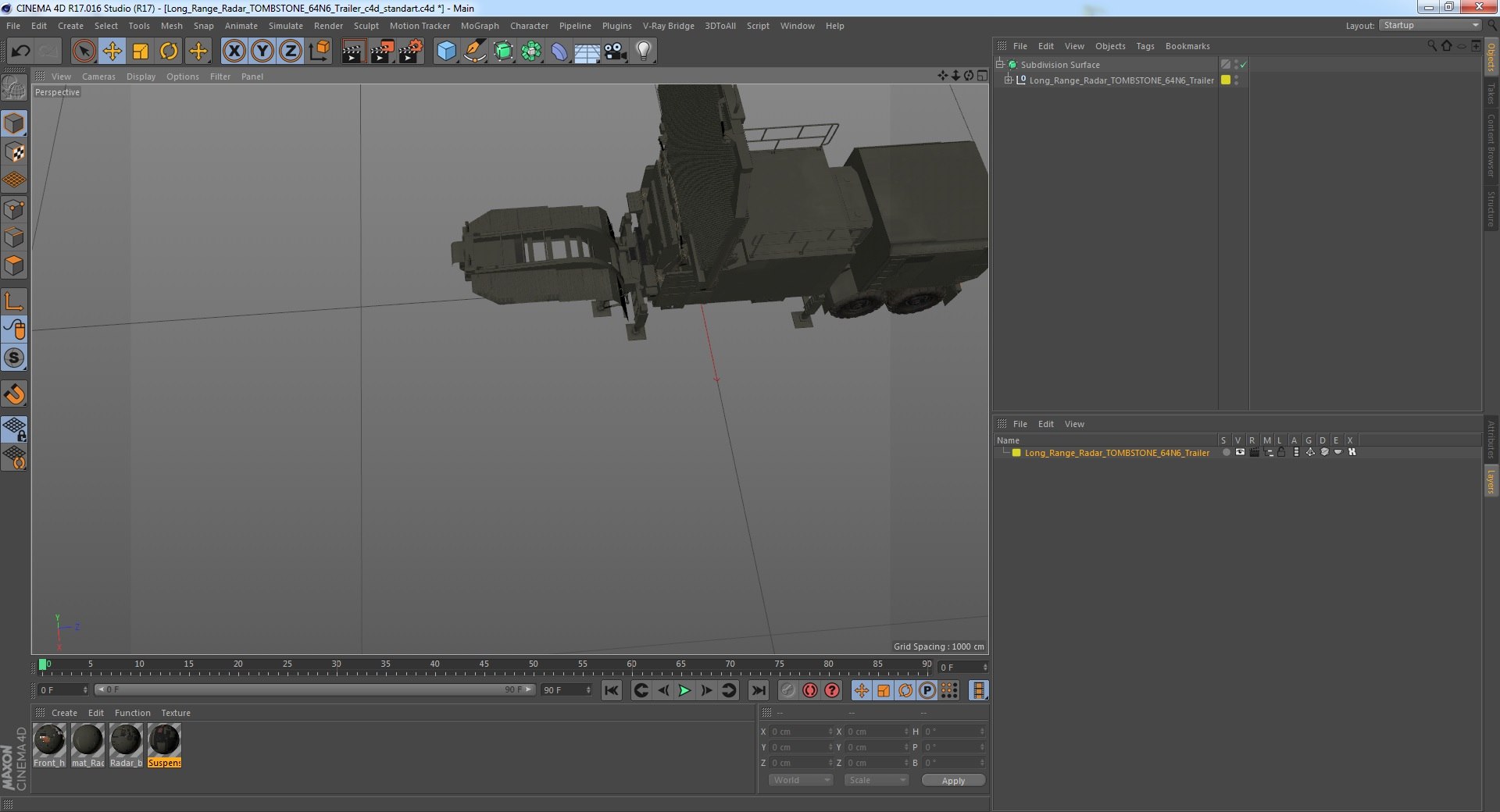 Long Range Radar Tombstone 3D Model - TurboSquid 1648024