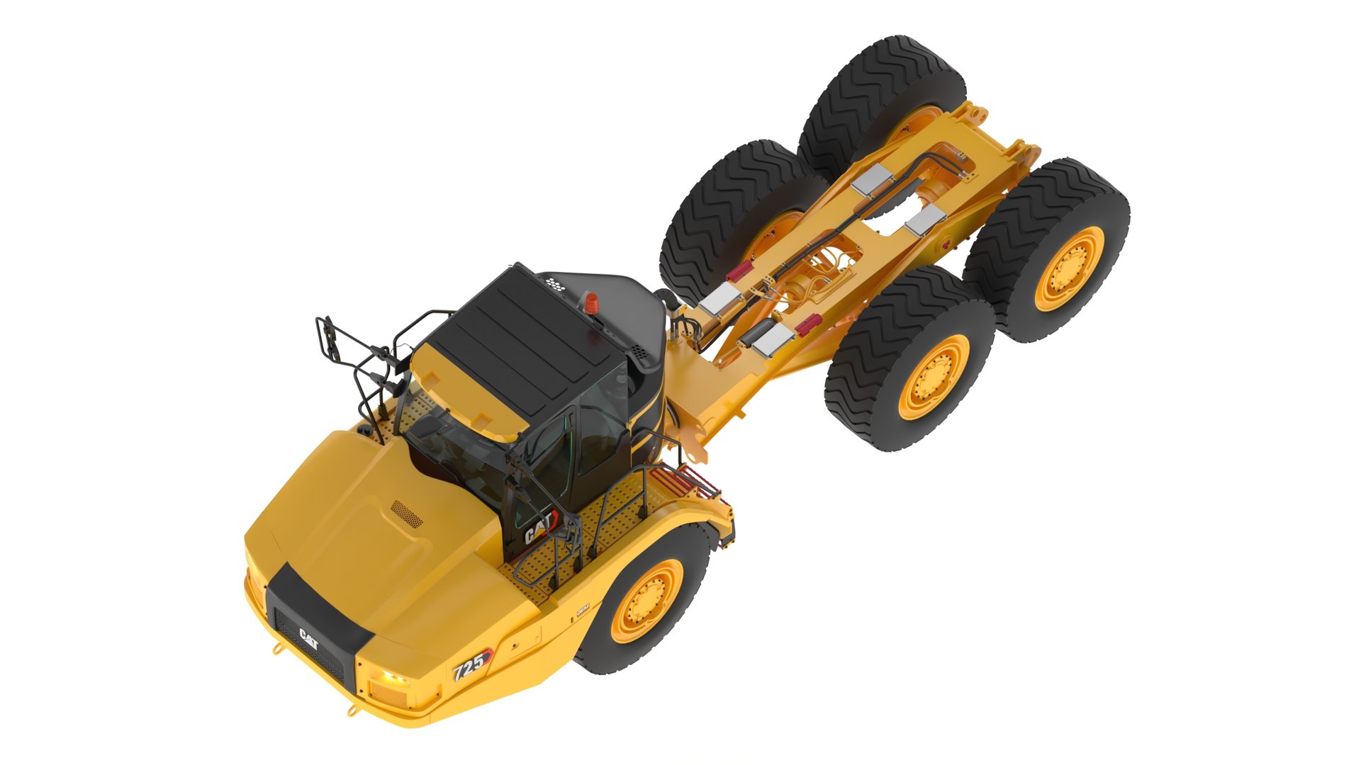 Articulated Truck Bare Chassis 725 Bare Chassis 3D Model - TurboSquid ...