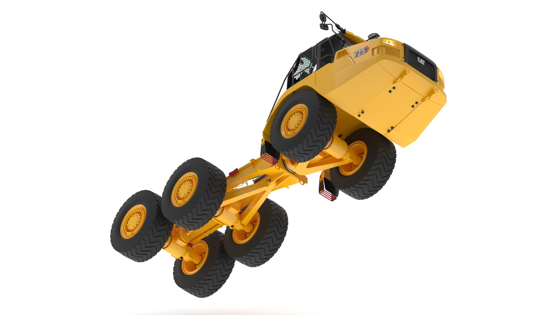 Articulated Truck Bare Chassis 725 Bare Chassis 3D Model - TurboSquid ...
