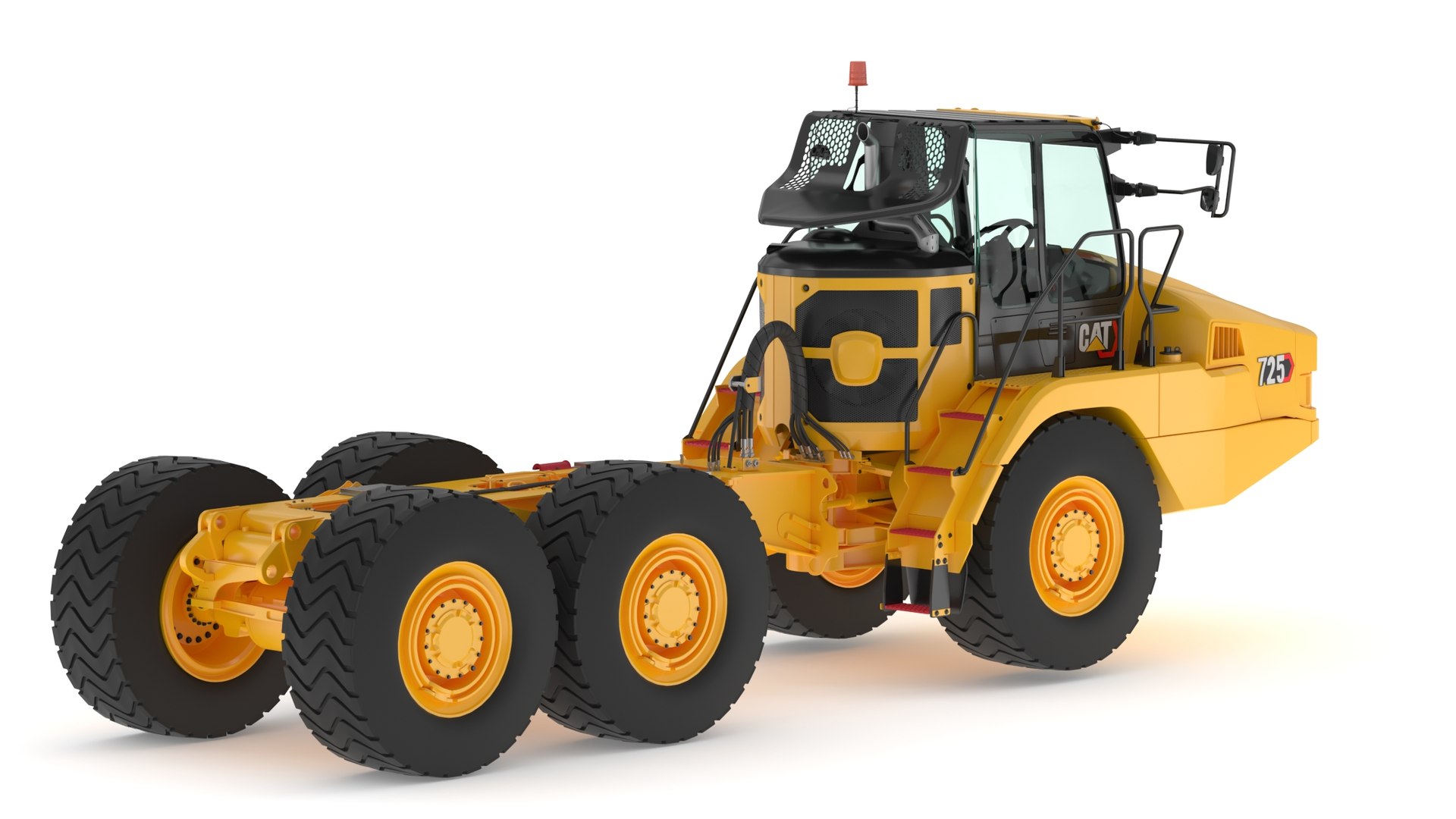 Articulated Truck Bare Chassis 725 Bare Chassis 3D Model - TurboSquid ...