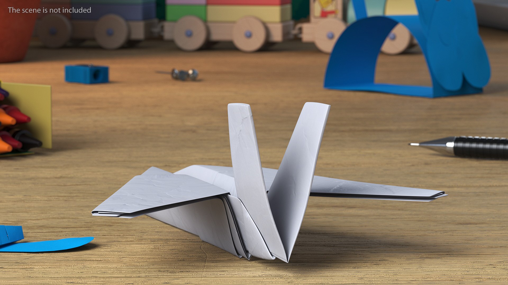 Origami Paper Airplane Model - TurboSquid 2261353