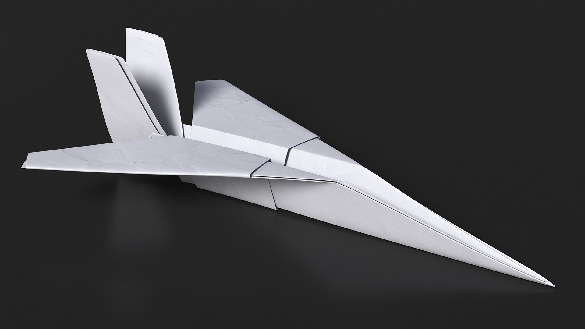 Origami Paper Airplane Model - TurboSquid 2261353