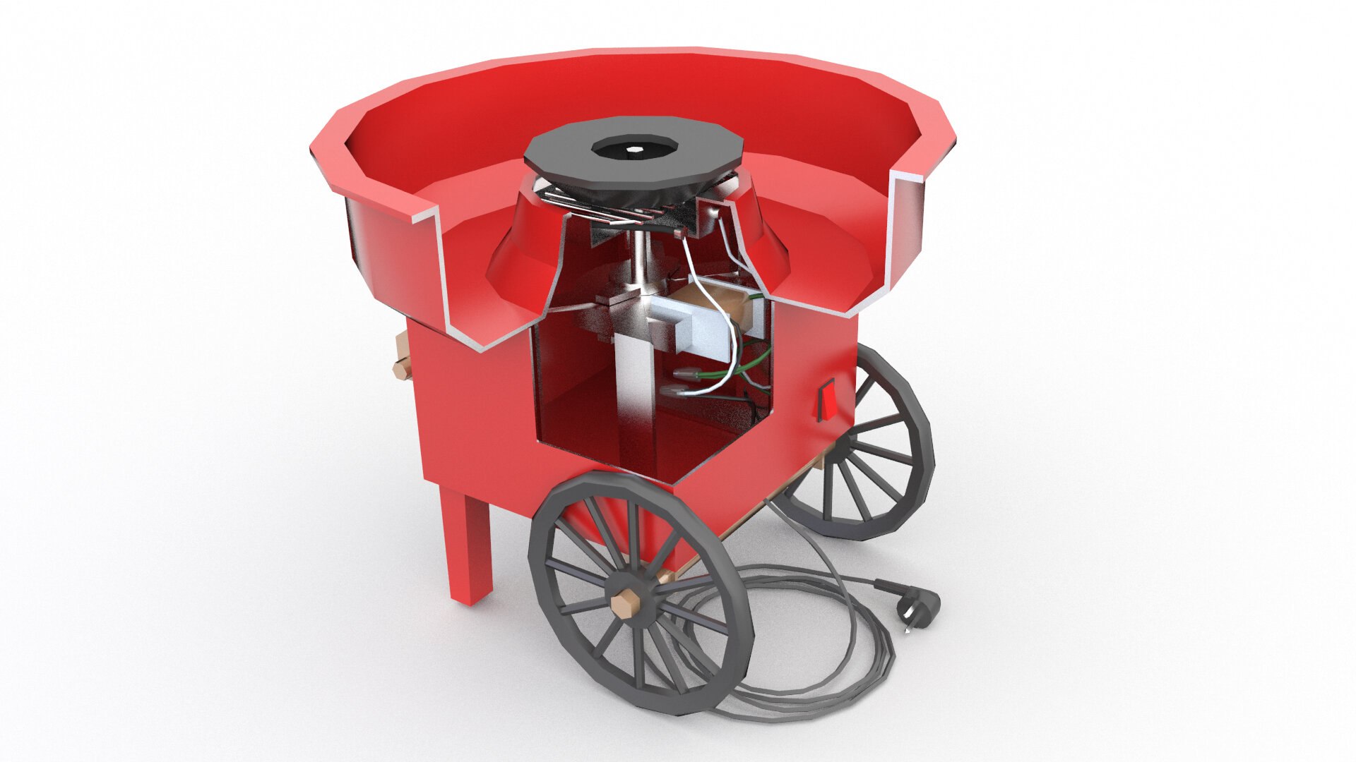 Machine Cotton Candy Model - TurboSquid 1527298