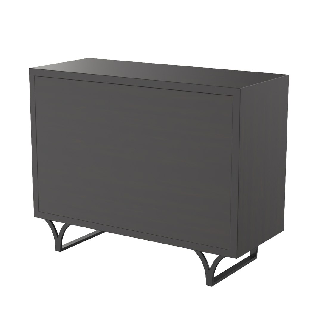 Diane Iron 3 Drawer Accent Chest 3D model - TurboSquid 2084331