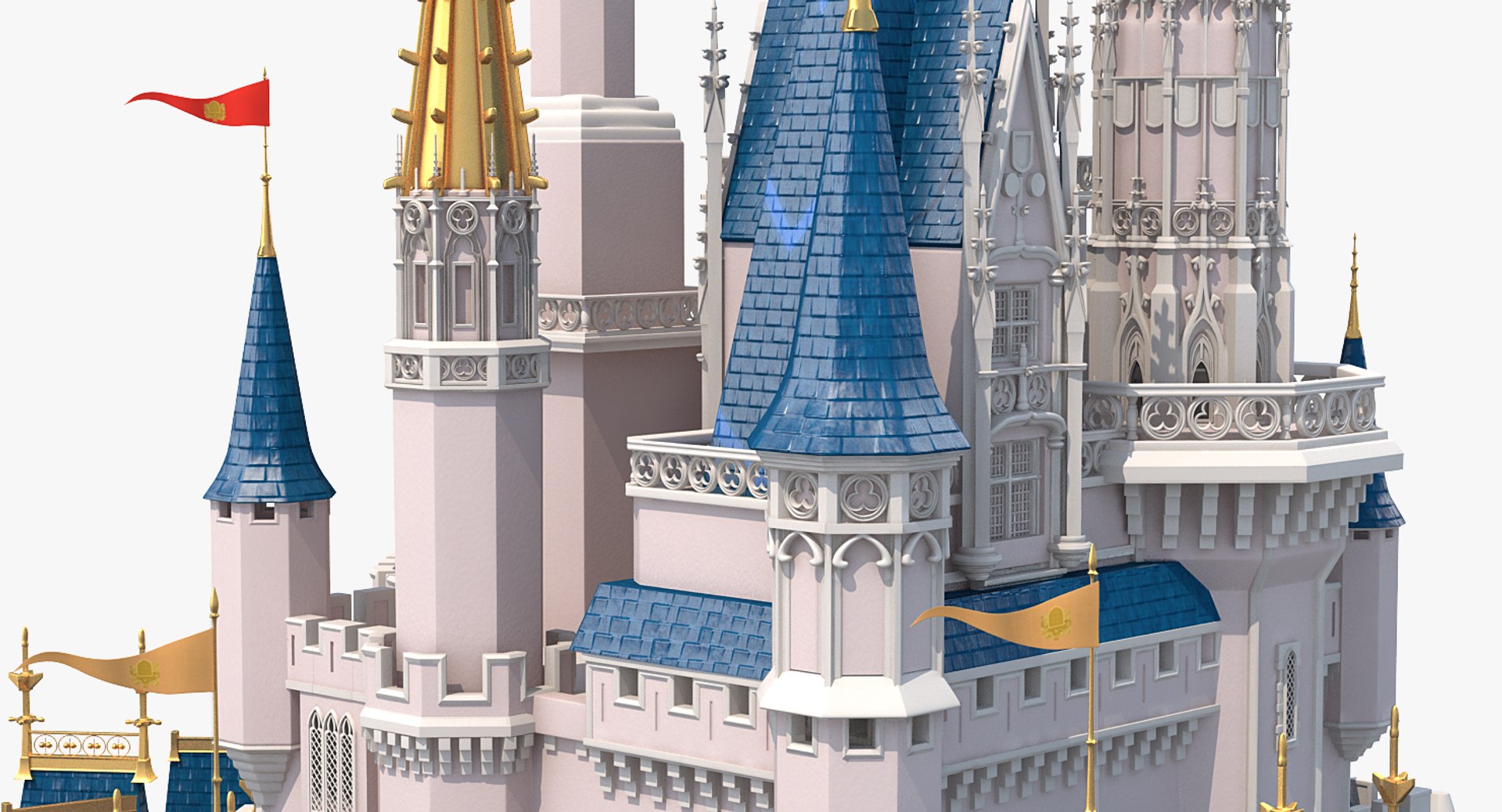 3D Disneyland Cinderella Castle - TurboSquid 1439041