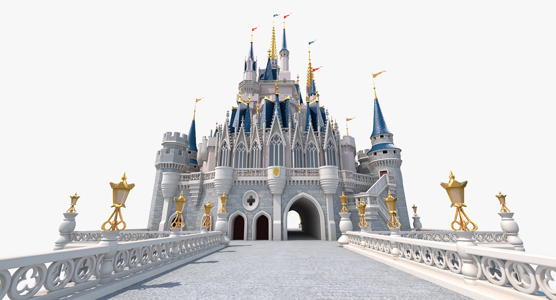 3D Disneyland Cinderella Castle - TurboSquid 1439041
