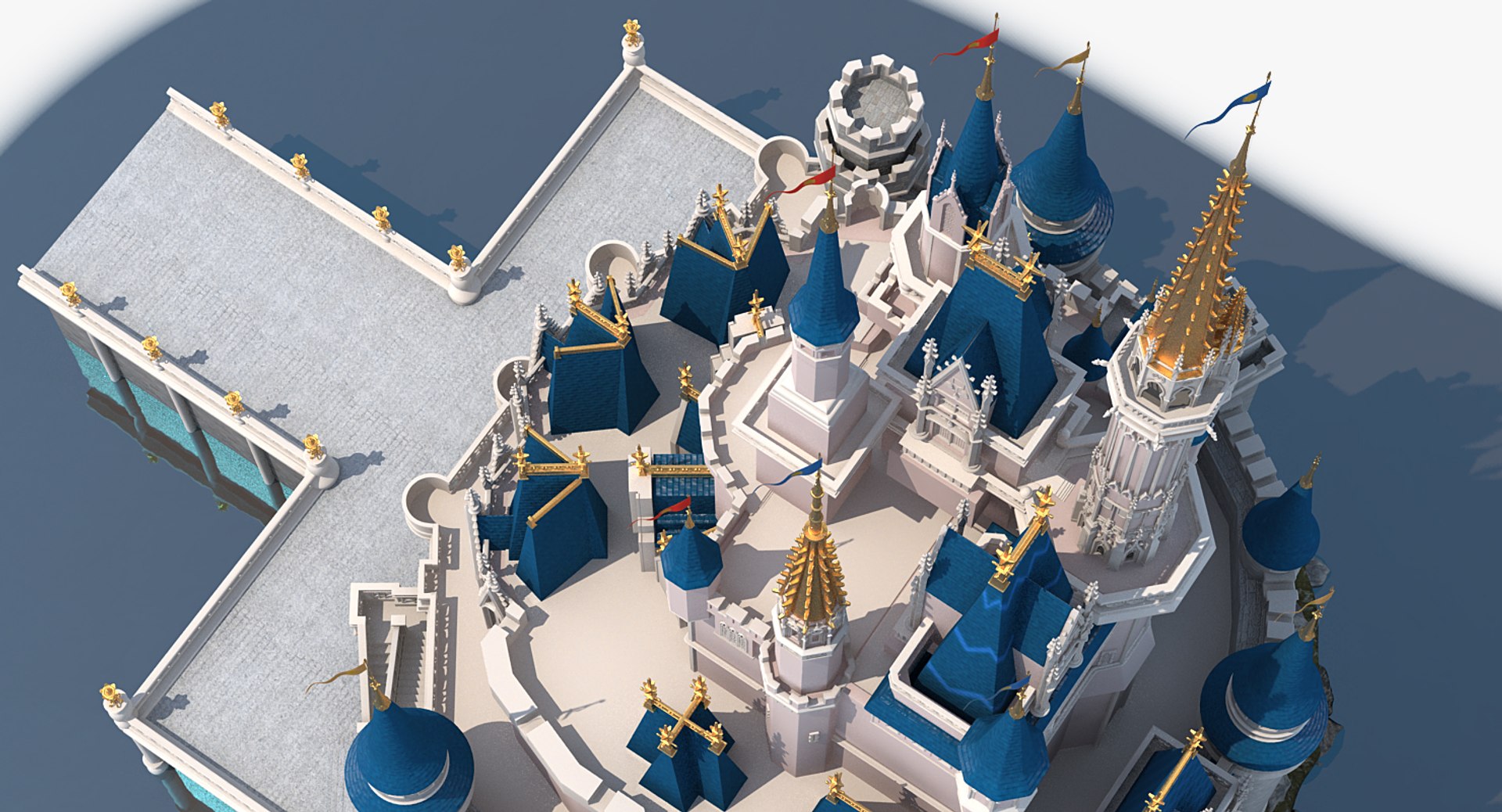 3D Disneyland Cinderella Castle - TurboSquid 1439041