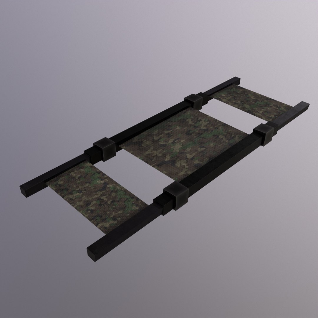 Military Stretcher Game Ready - Low Poly 3D Model Low-poly 3D model ...