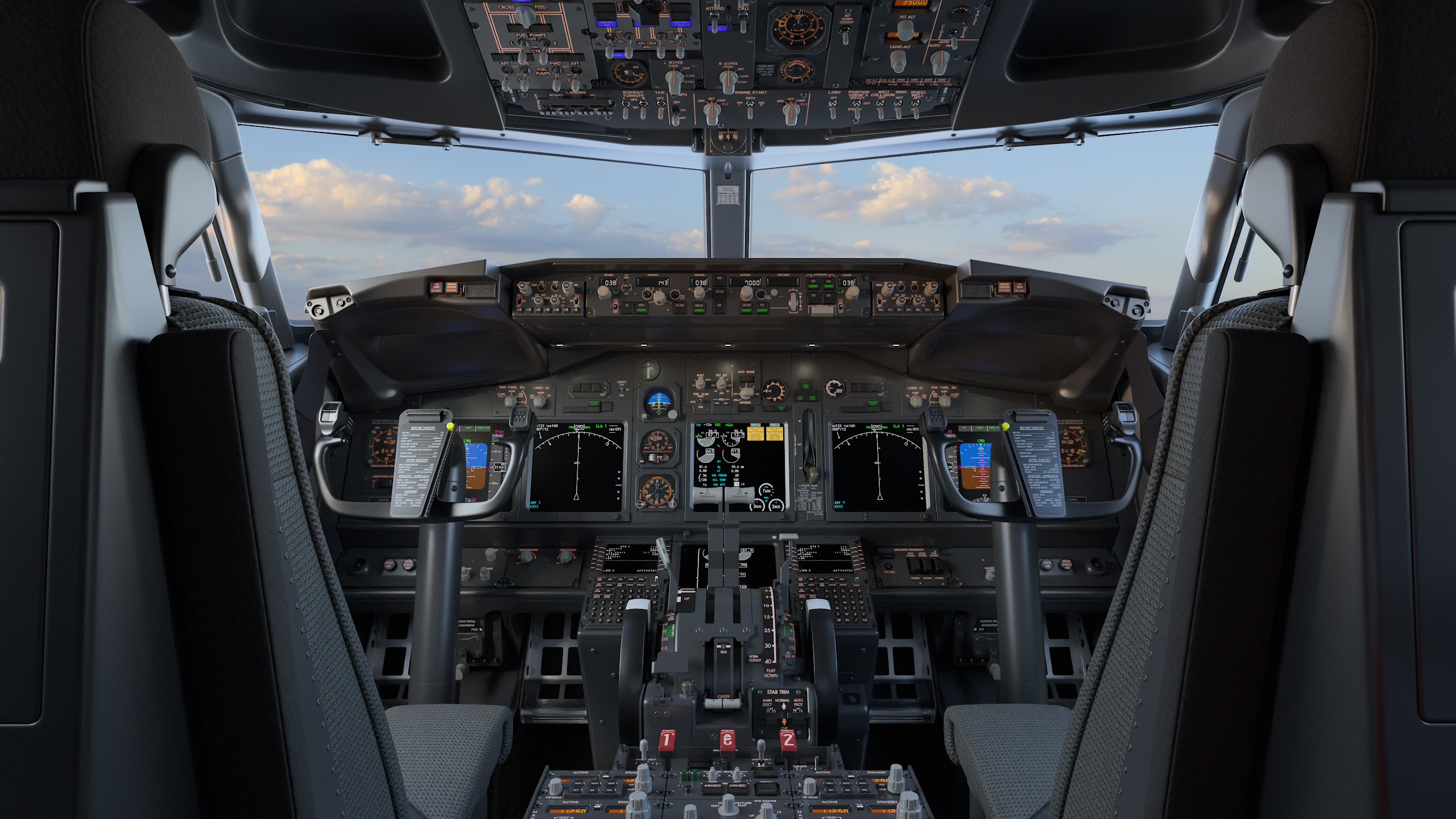 3D модель Boeing 737-800 Rigged Delta Air Lines с кабиной экипажа и ...