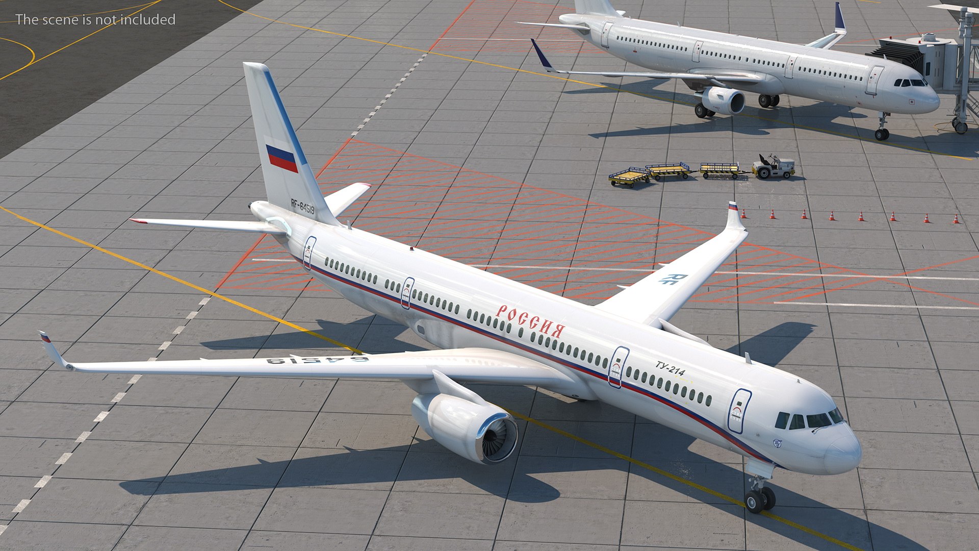 3D Tupolev Tu-214 Russian Government Airliner Rigged - TurboSquid 1951680