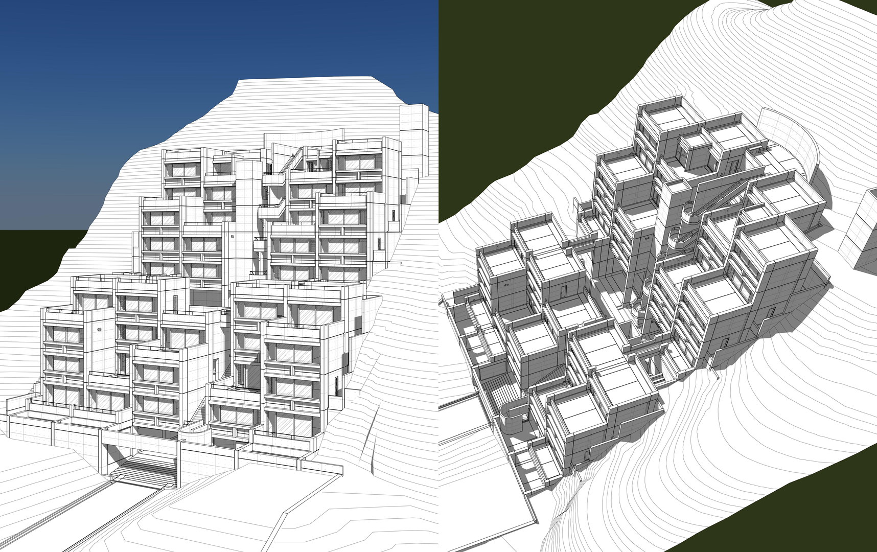 3D Tadao Ando - Rokko Housing I model - TurboSquid 1957446