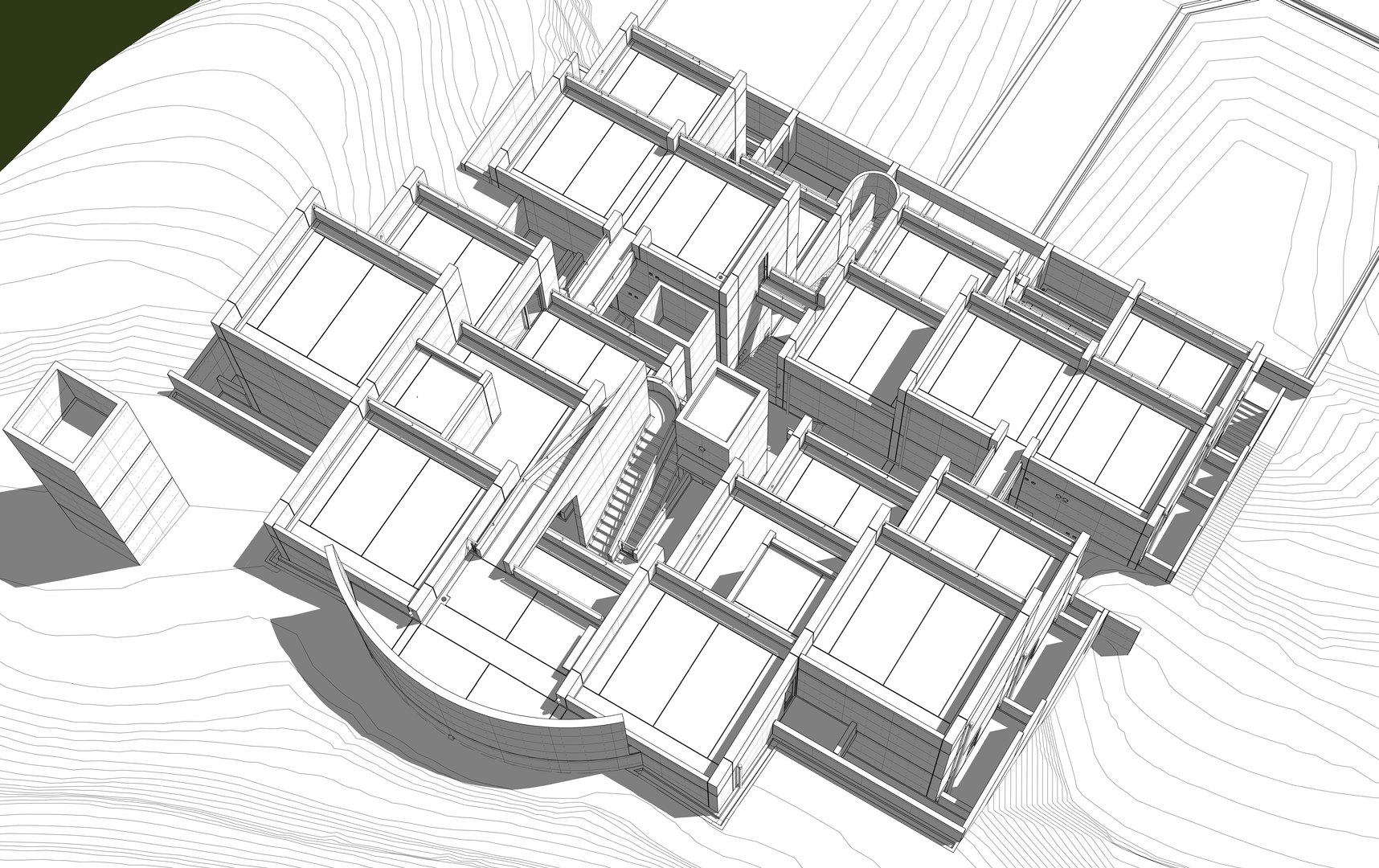 3D Tadao Ando - Rokko Housing I model - TurboSquid 1957446