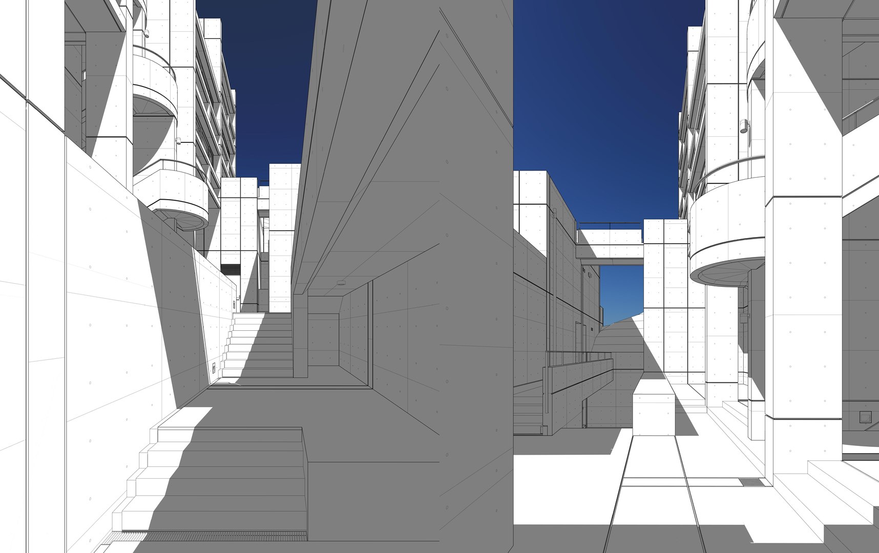 3D Tadao Ando - Rokko Housing I model - TurboSquid 1957446