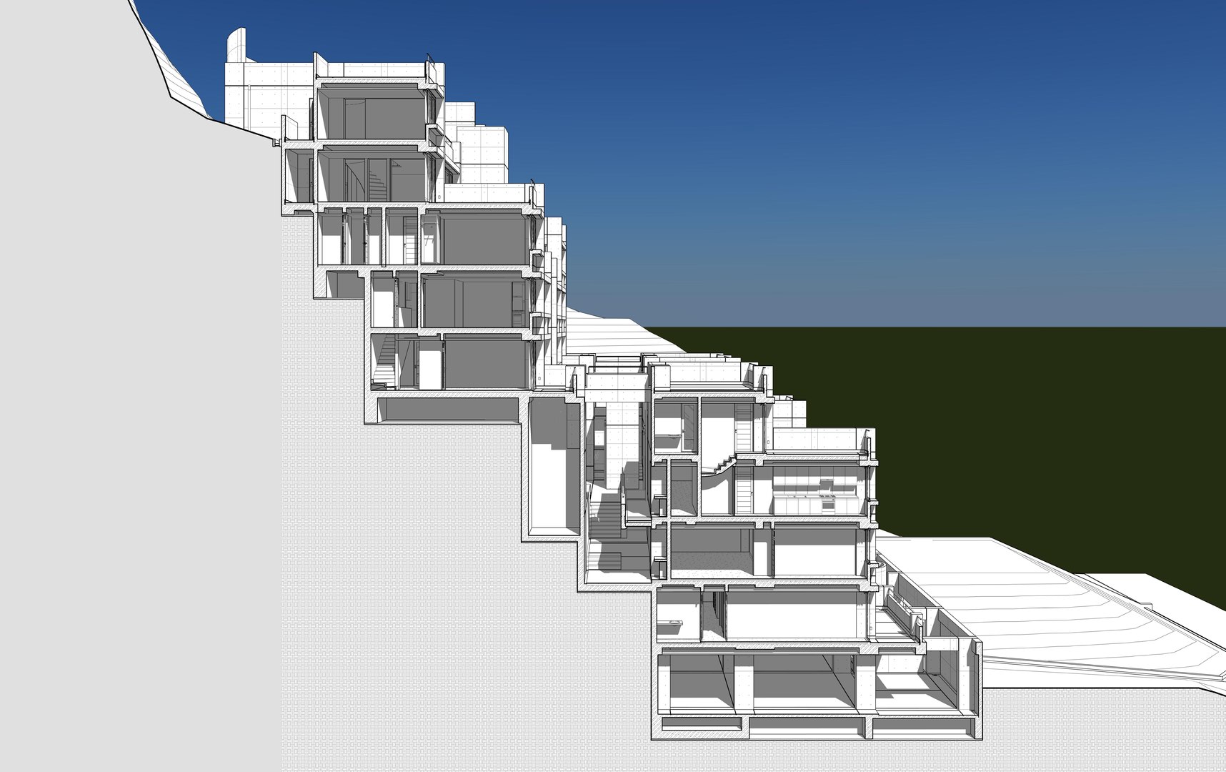 3D Tadao Ando - Rokko Housing I model - TurboSquid 1957446