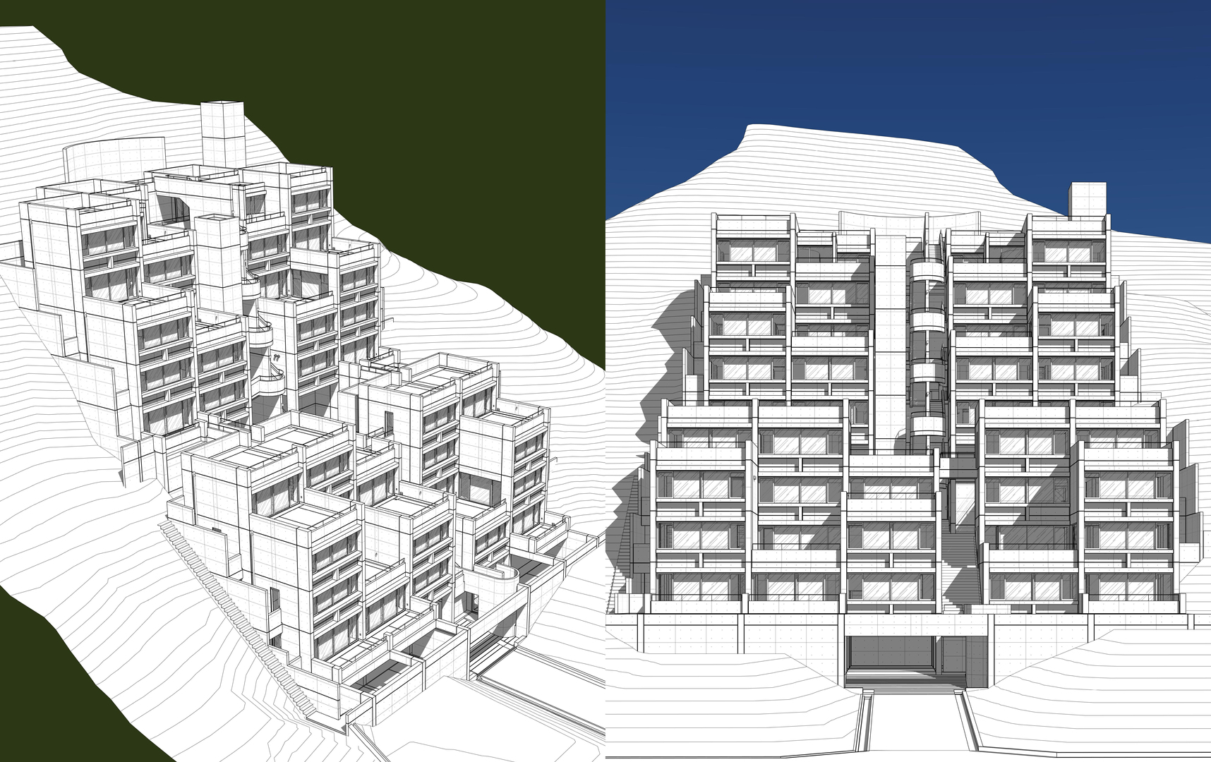 3D Tadao Ando - Rokko Housing I model - TurboSquid 1957446