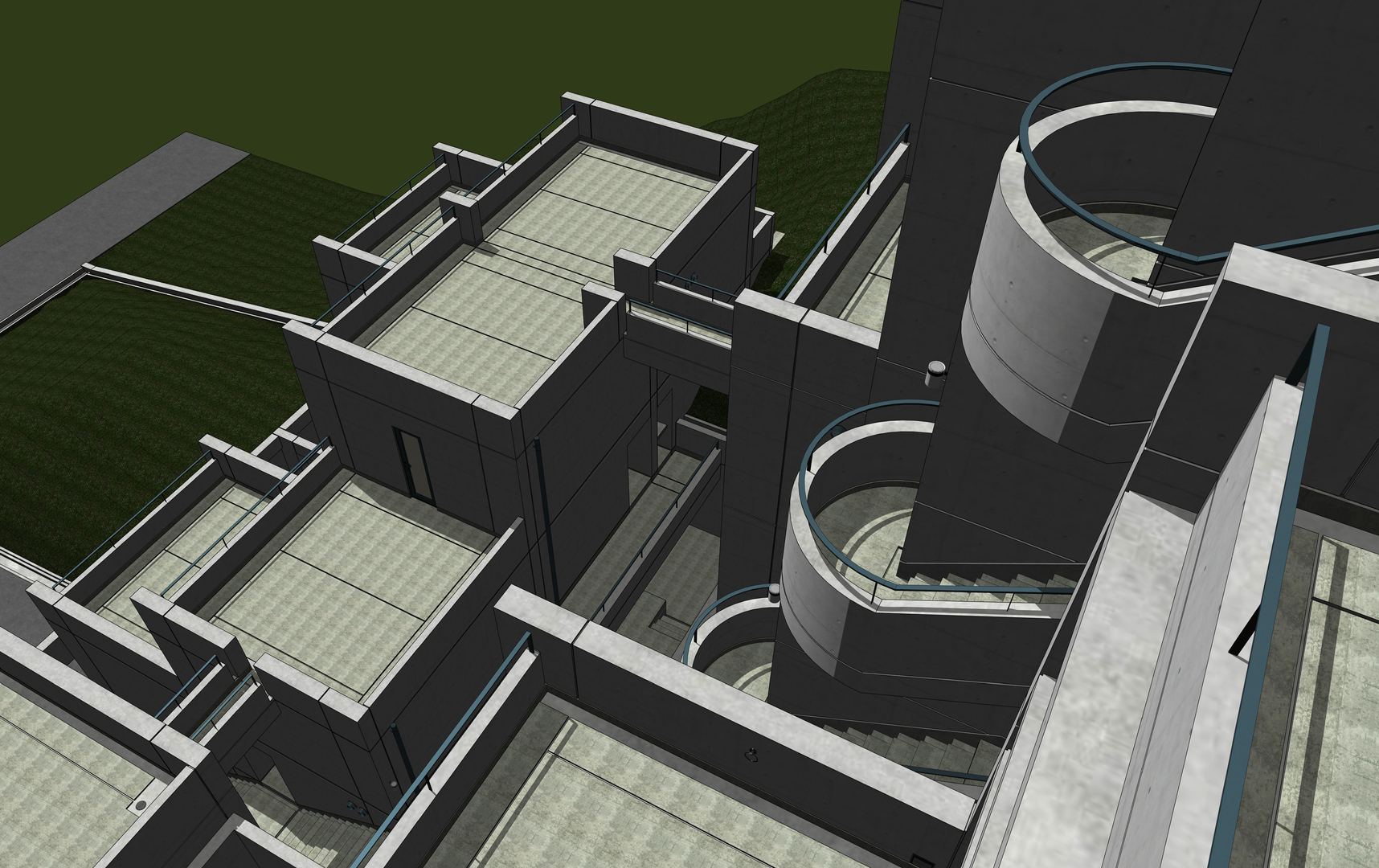 3D Tadao Ando - Rokko Housing I model - TurboSquid 1957446