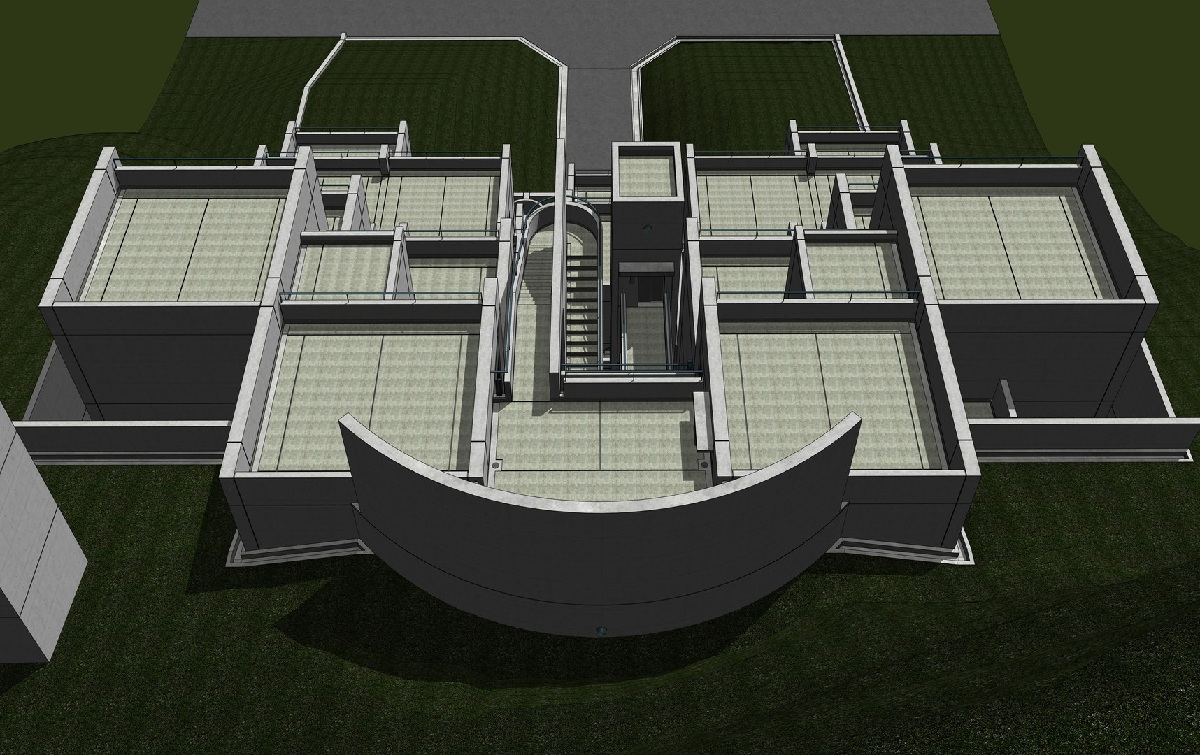 3D Tadao Ando - Rokko Housing I Model - TurboSquid 1957446