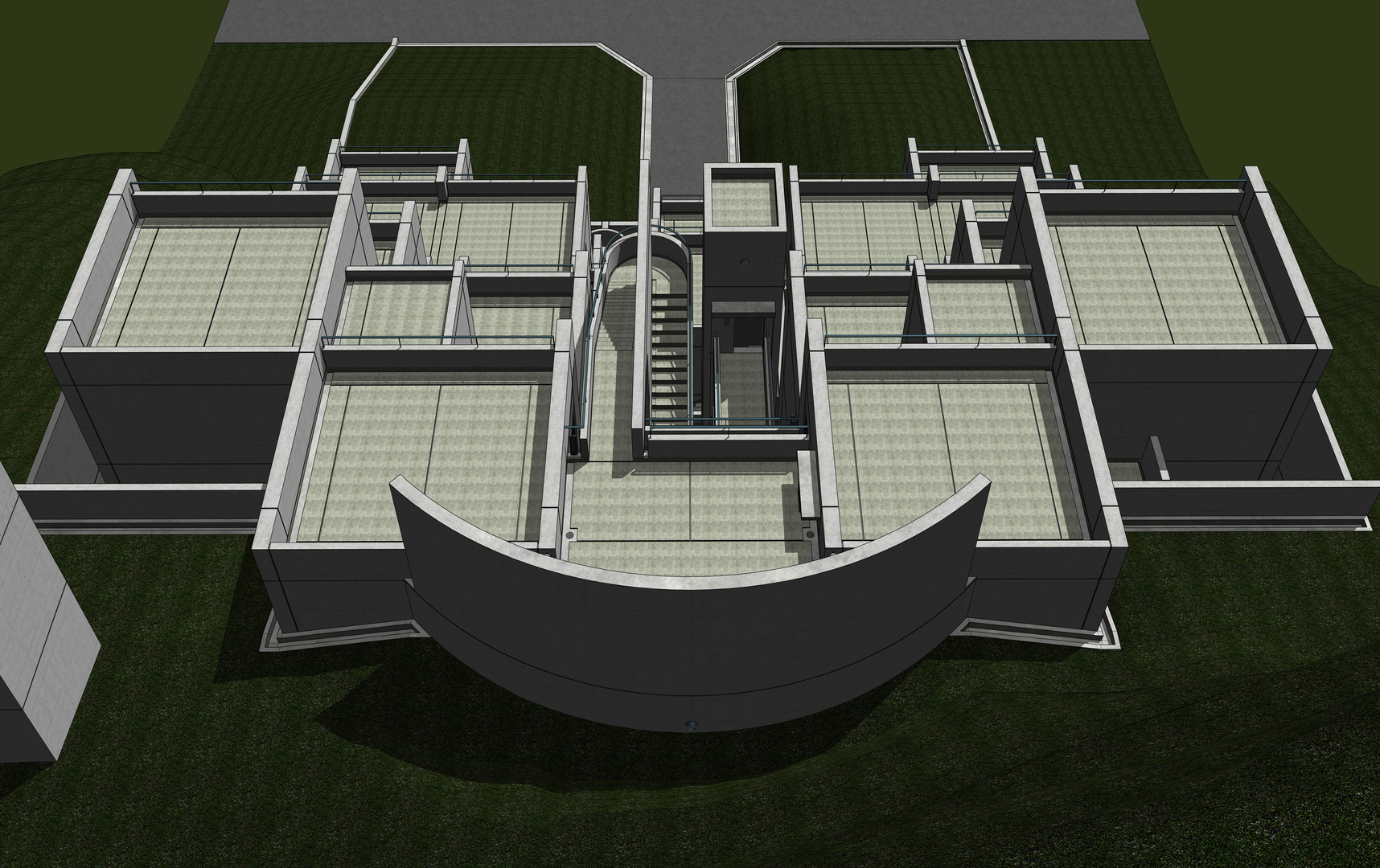 3D Tadao Ando - Rokko Housing I model - TurboSquid 1957446