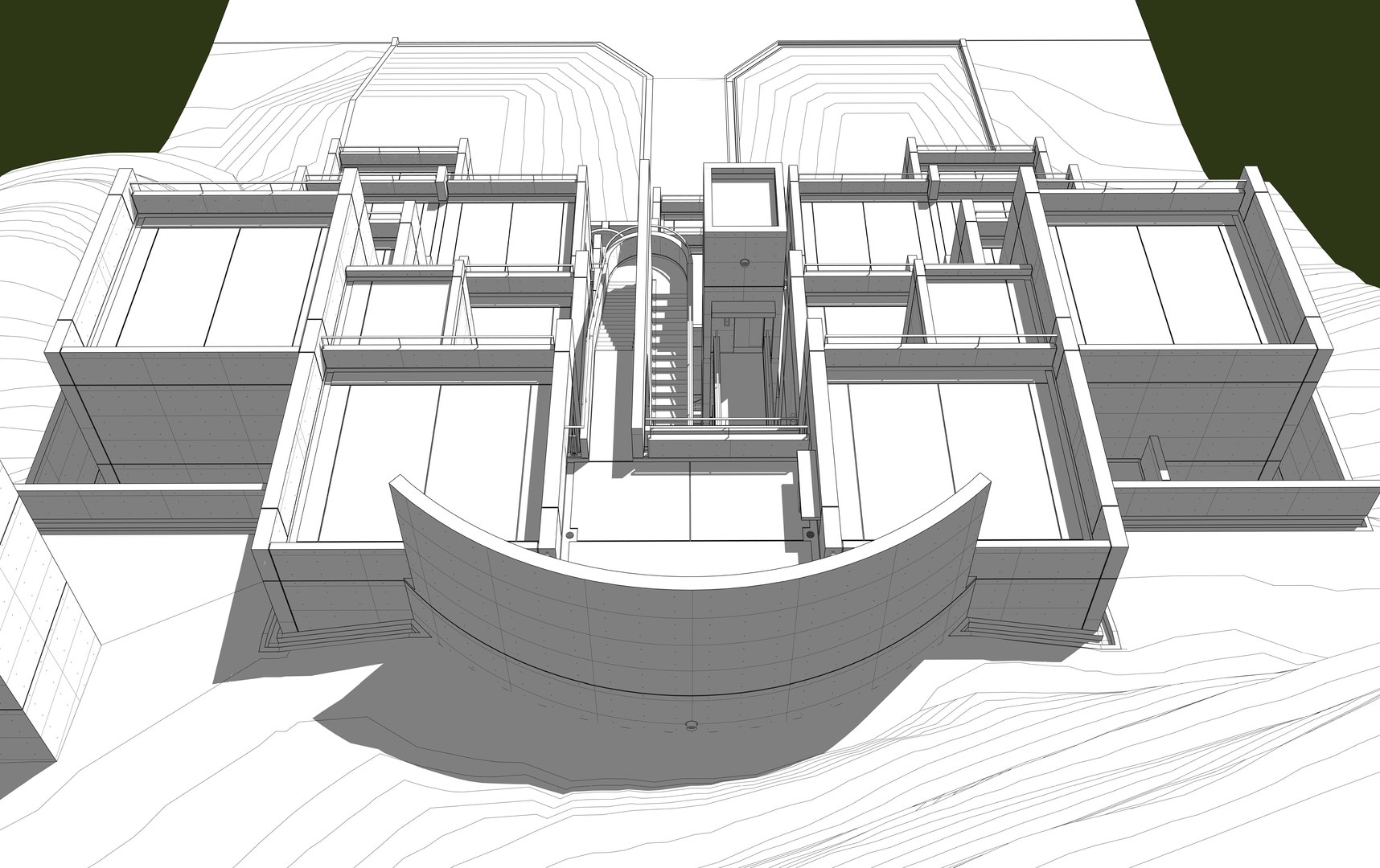 3D Tadao Ando - Rokko Housing I model - TurboSquid 1957446