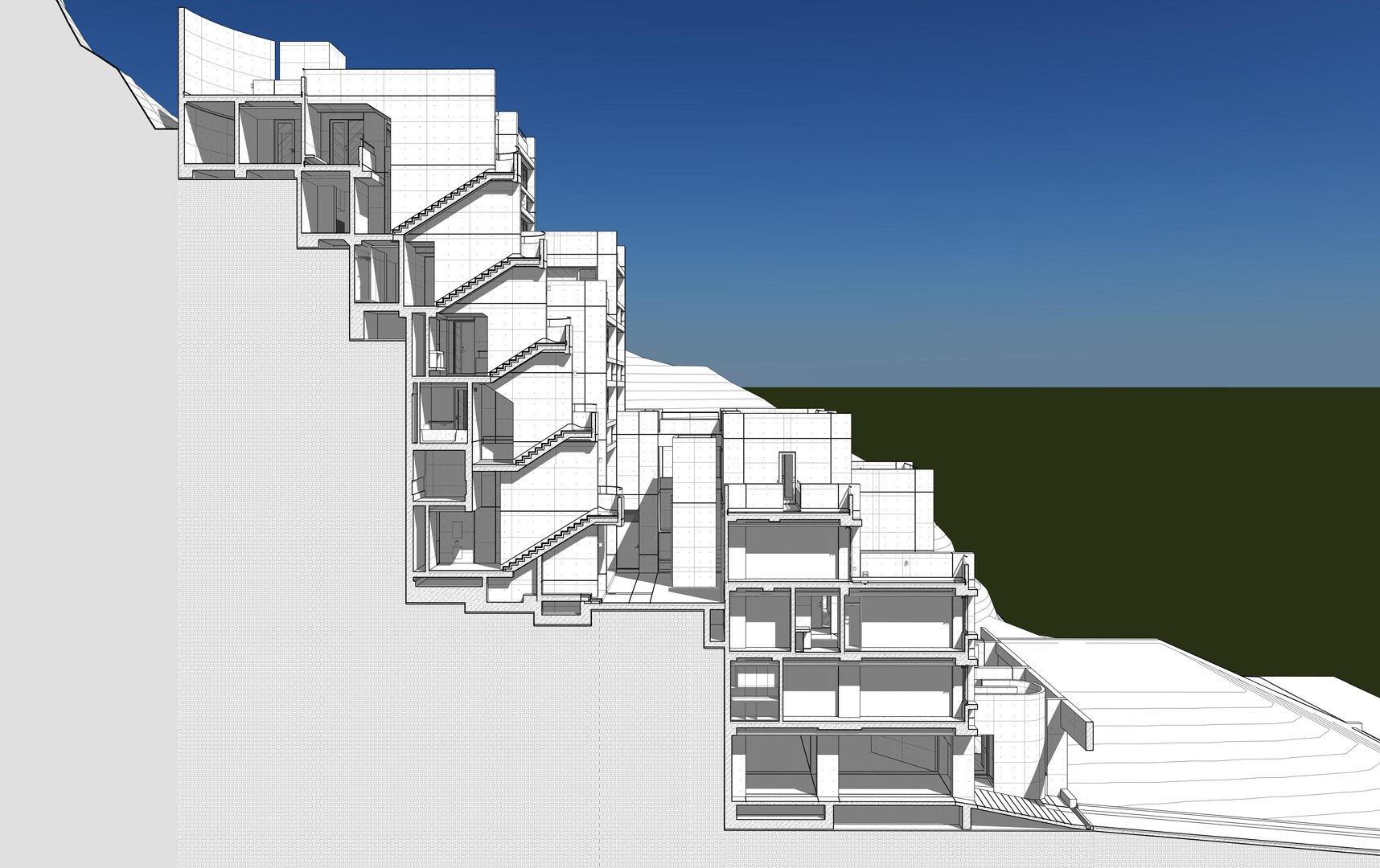 3D Tadao Ando - Rokko Housing I model - TurboSquid 1957446