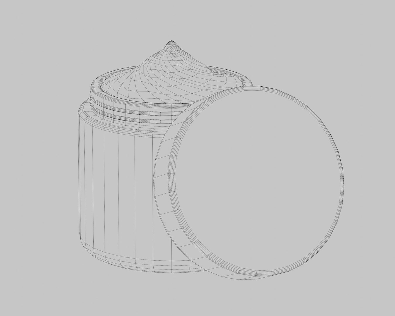 Cream Jar 3D Model - TurboSquid 2124956