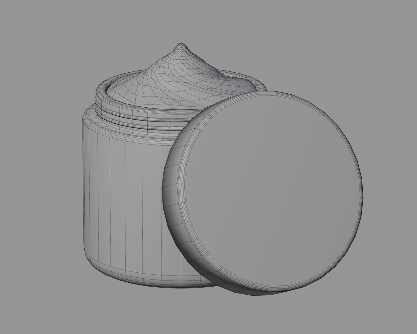 Cream Jar 3D Model - TurboSquid 2124956