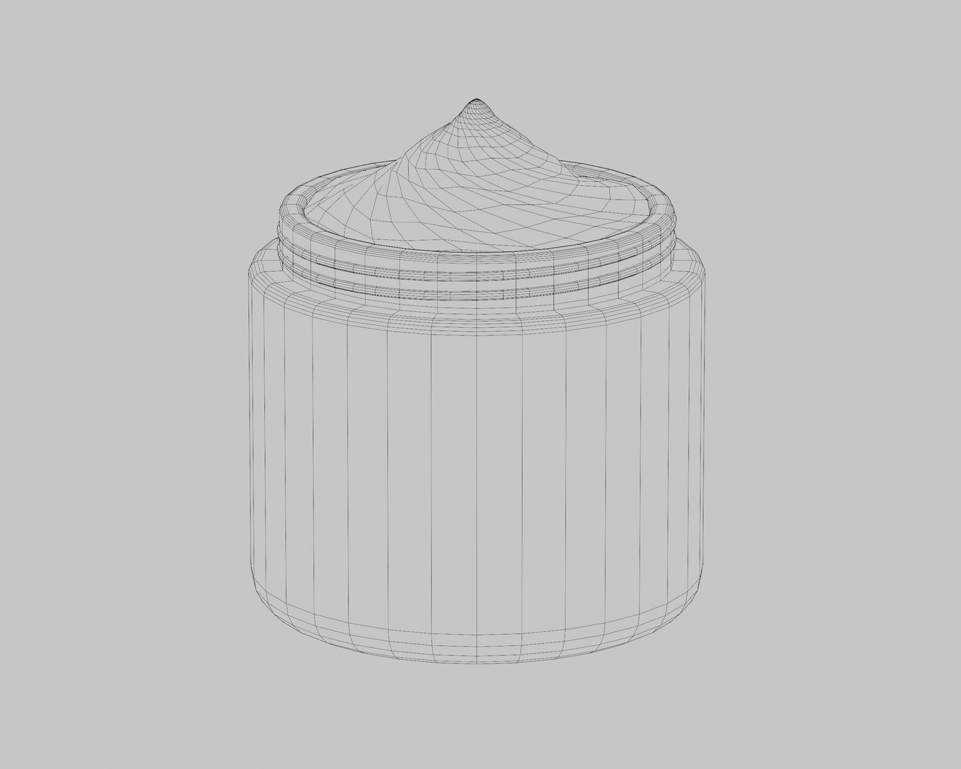 Cream Jar 3D Model - TurboSquid 2124956