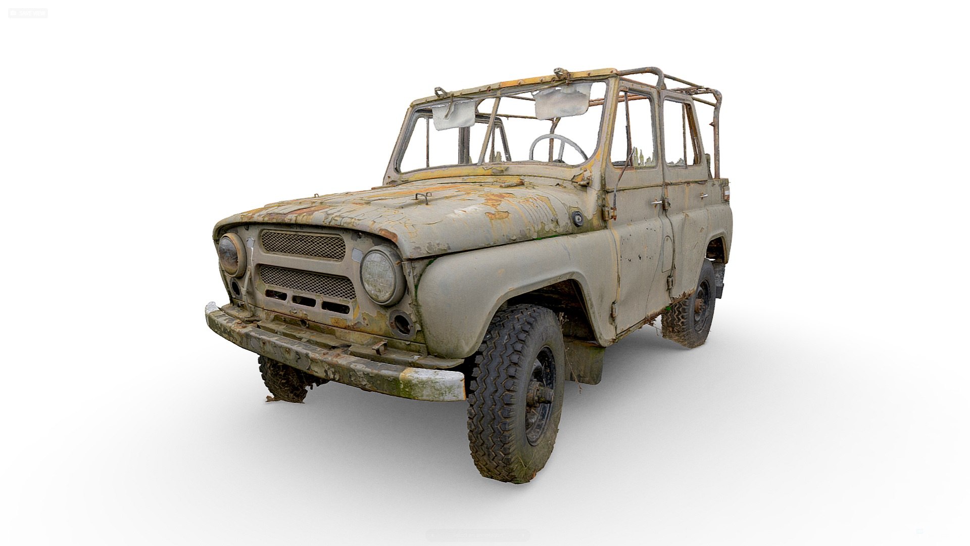 3D Model UAZ 469 - Off-road Car Of Soviet Production - TurboSquid 2356926