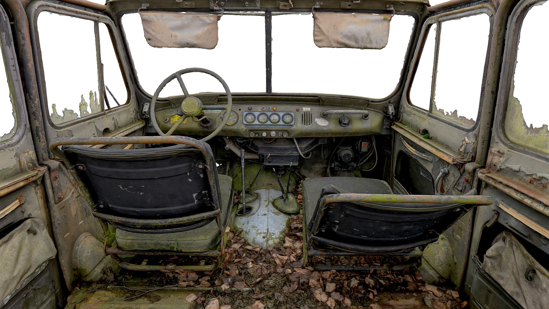 3D Model UAZ 469B - Wreck 01 RAW Scan - TurboSquid 2356926