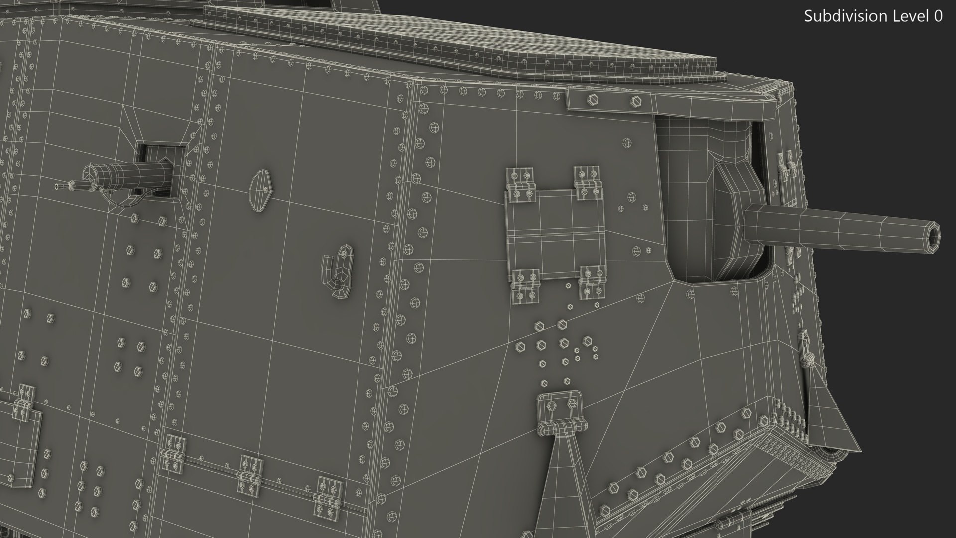 Sturmpanzerwagen A7V Deutscher WW1 Panzer Rigged 3D Model - TurboSquid ...