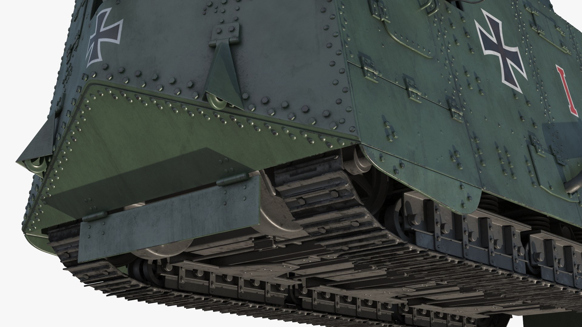 Sturmpanzerwagen A7V Deutscher WW1 Panzer Rigged 3D Model - TurboSquid ...