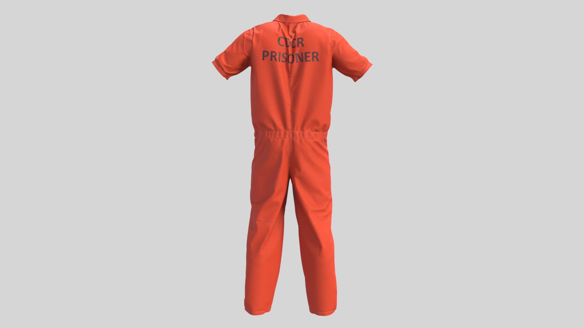 Prison Overalls Short Sleeved 02 3D - TurboSquid 2046881