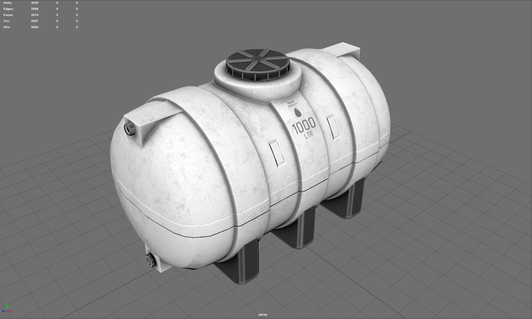 3D Water Tank - TurboSquid 1615231