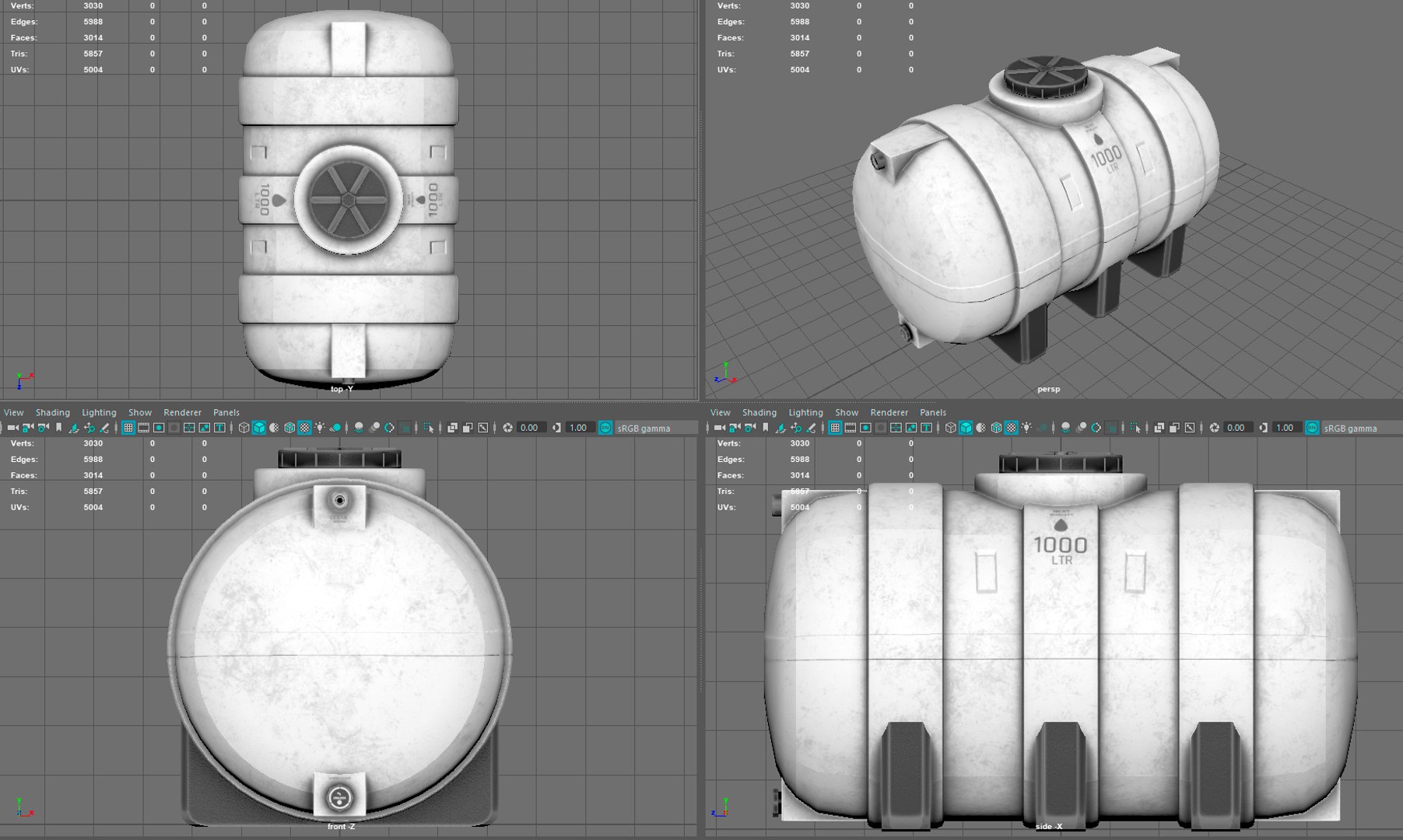 3D Water Tank - TurboSquid 1615231