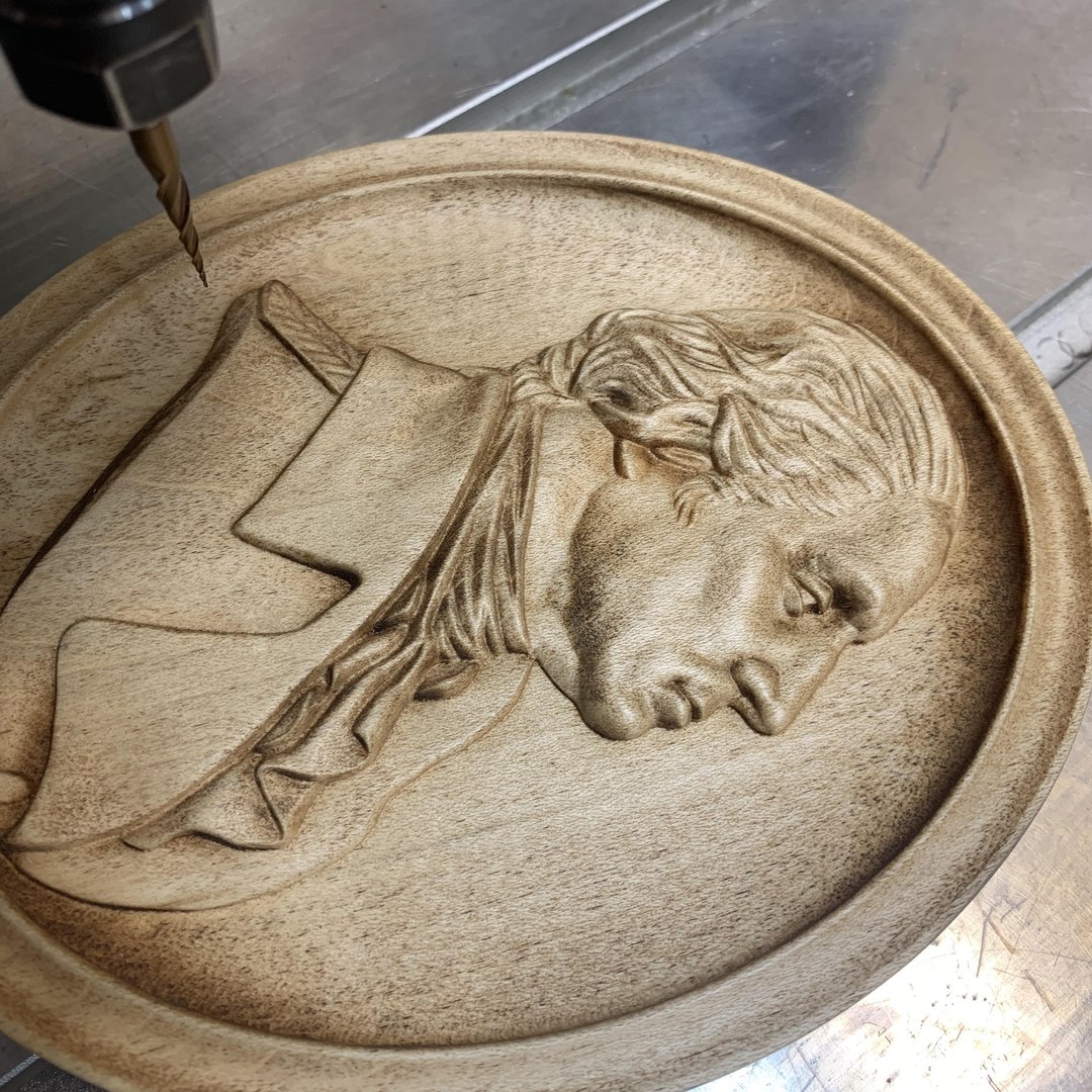 3D Washington Portrait - Bas-relief For CNC Router Or 3D Printer Model ...
