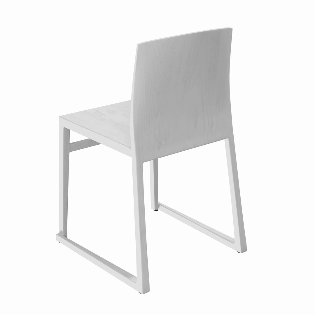 3D Tonio Sled Chair - Colors Black - White - TurboSquid 2098895