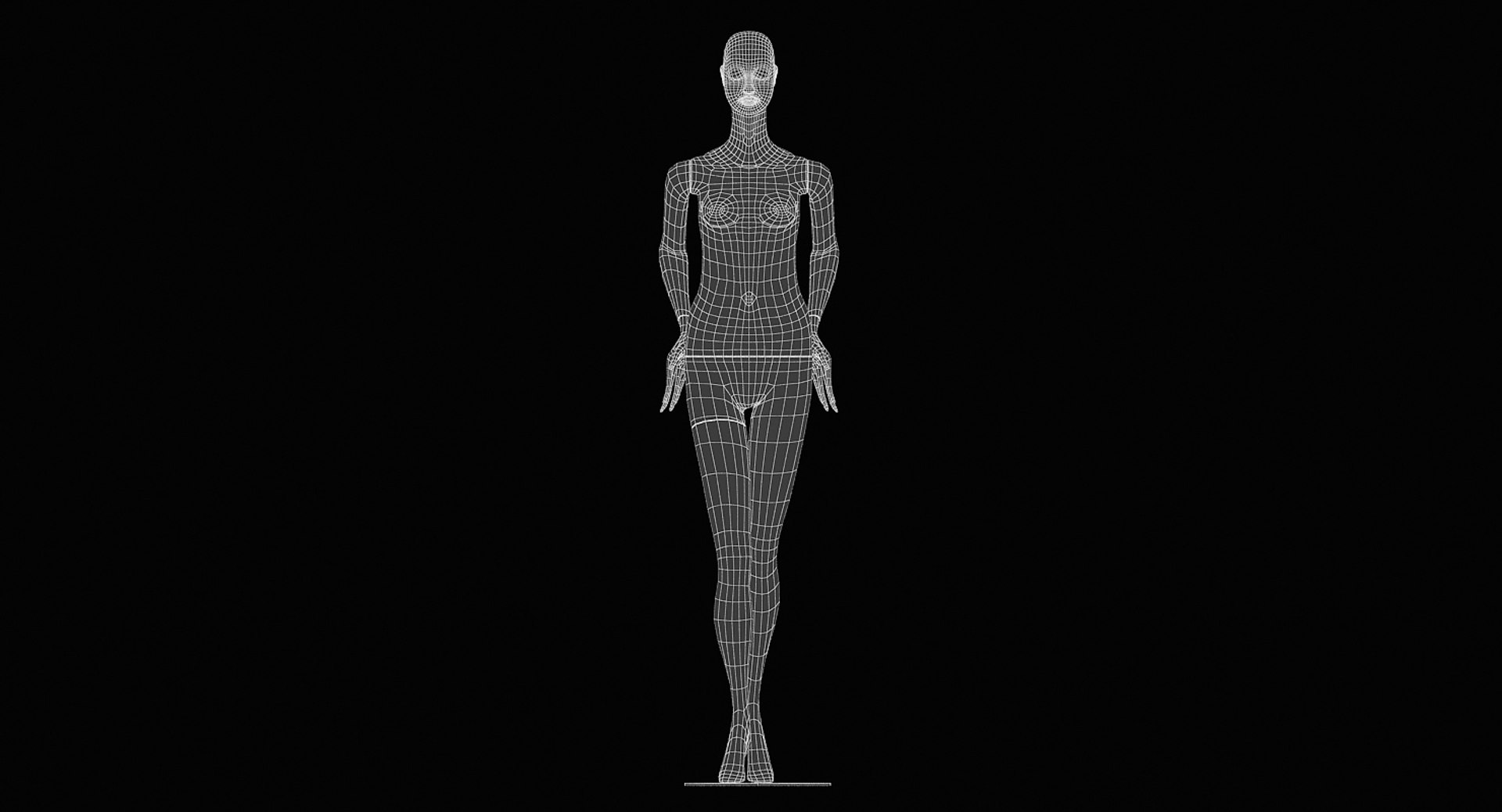 3d Bonaveri Mannequin Aloof Pose Model